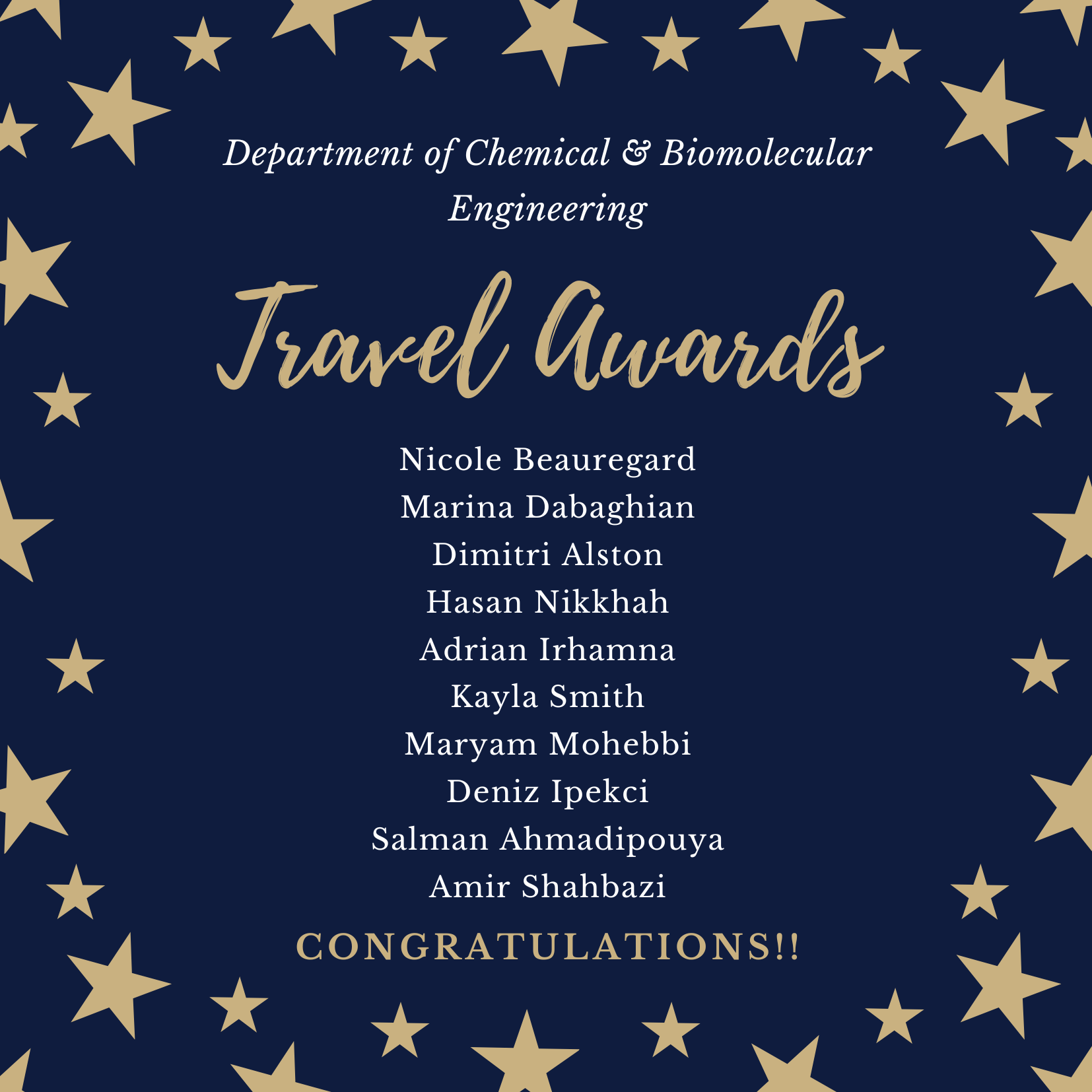 Celebrating the 2025 Travel Awards | Chemical & Biomolecular ...